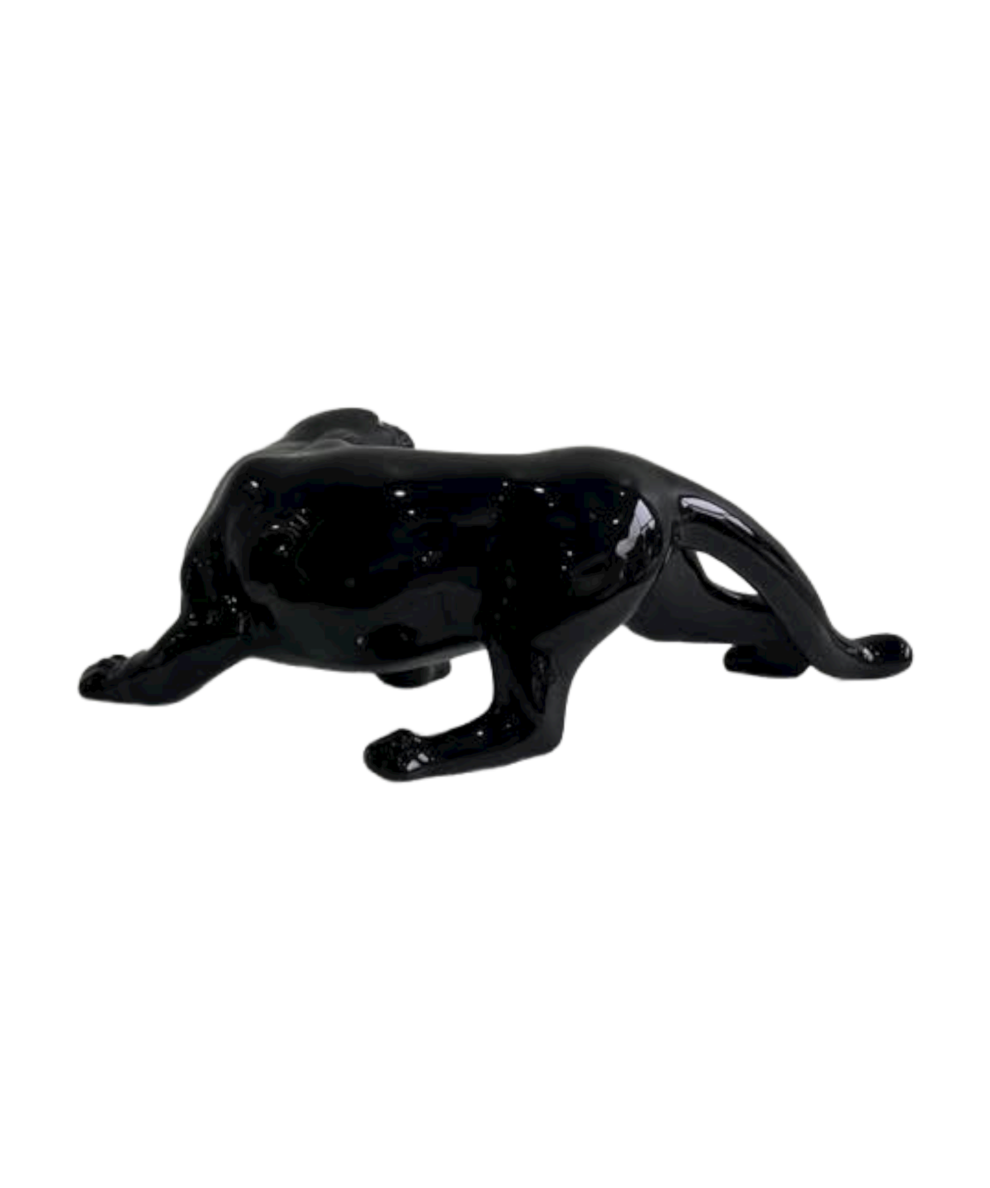 Coco 40cm Ceramic Crouching Panther