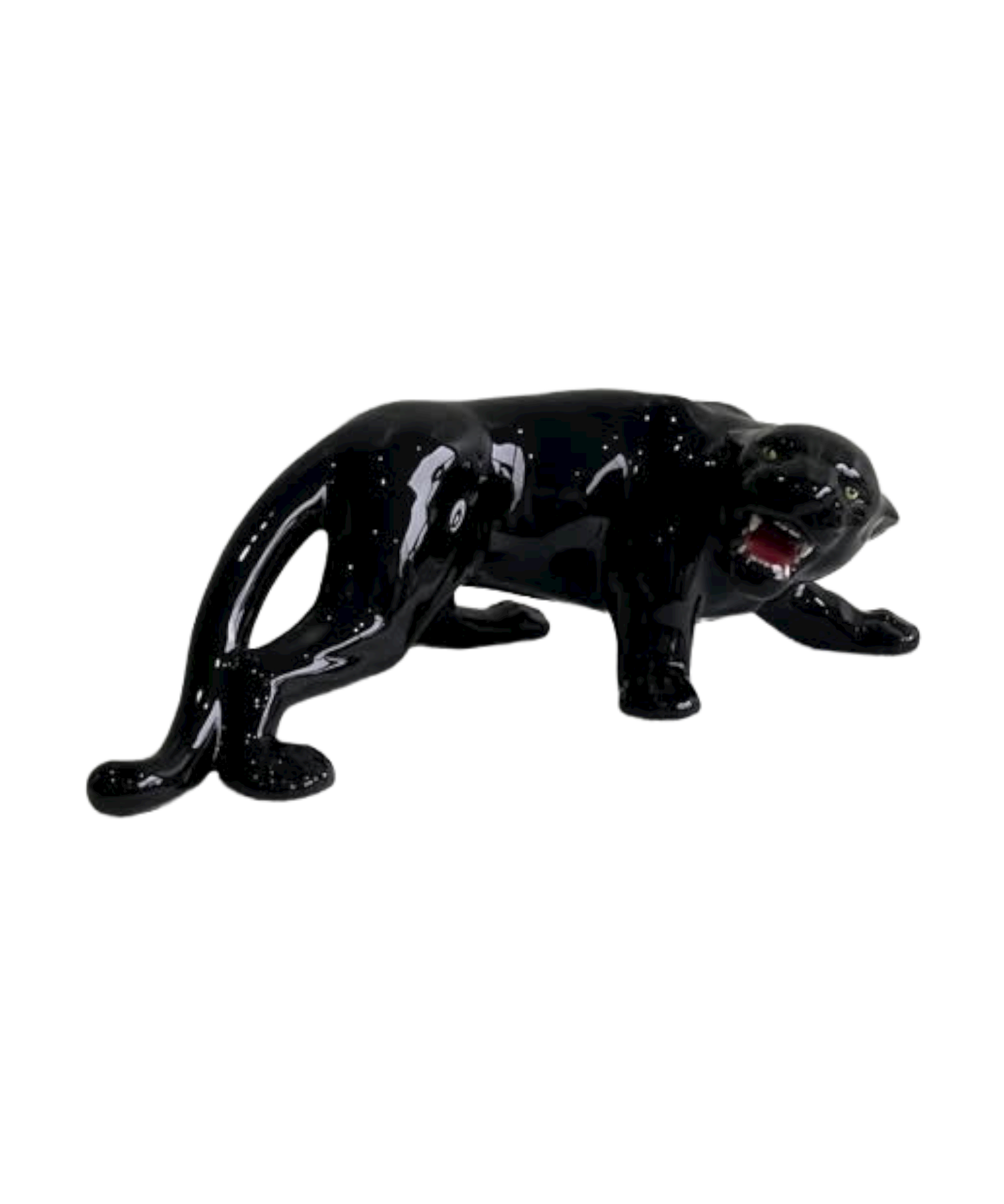 Coco 40cm Ceramic Crouching Panther