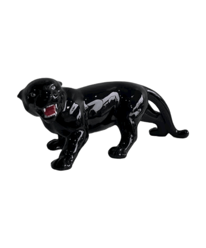 Coco 43cm Ceramic Crouching Panther