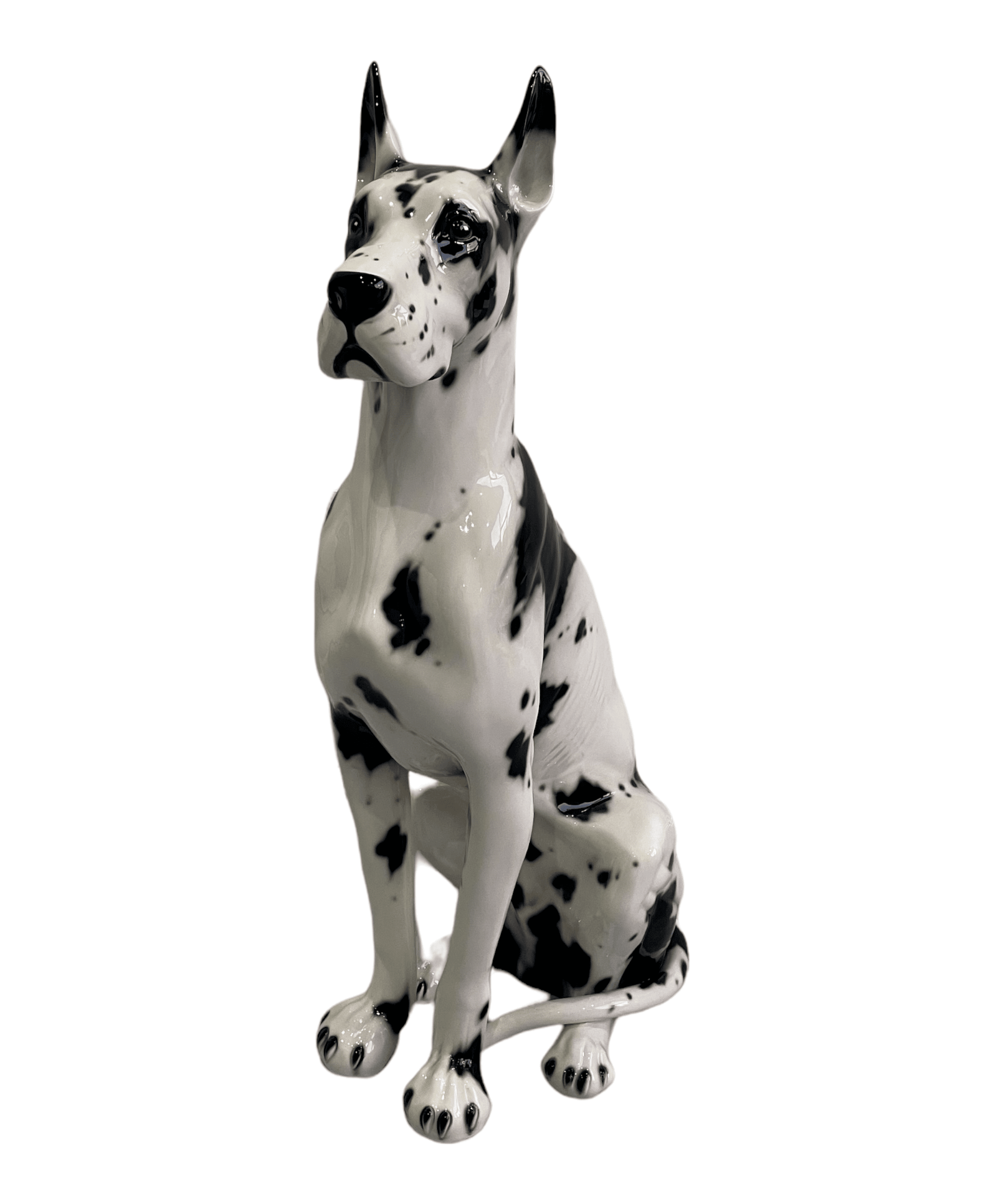 MR ADAMS 105CM CERAMIC GREAT DANE SCULPTURE