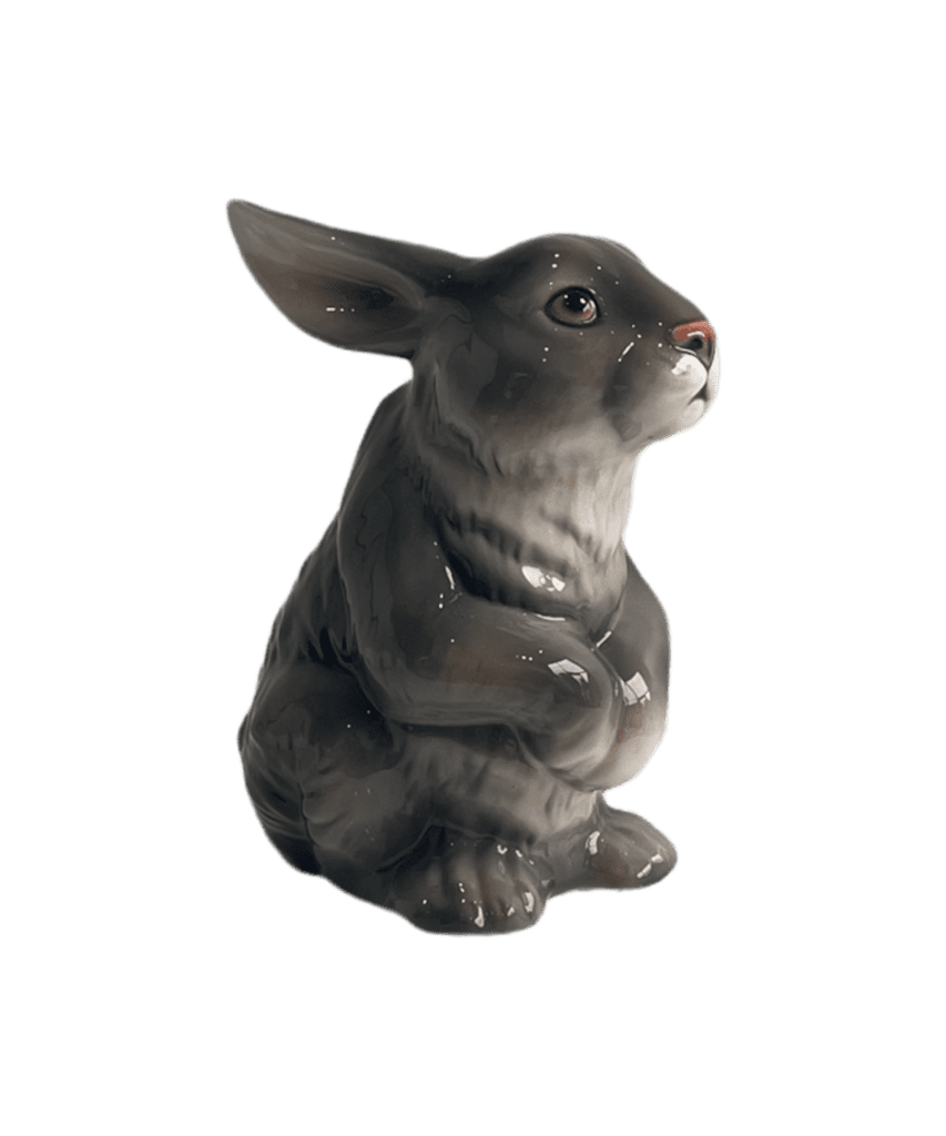 PETER 30CM CERAMIC RABBIT SCULPTURE | House Of Leopard